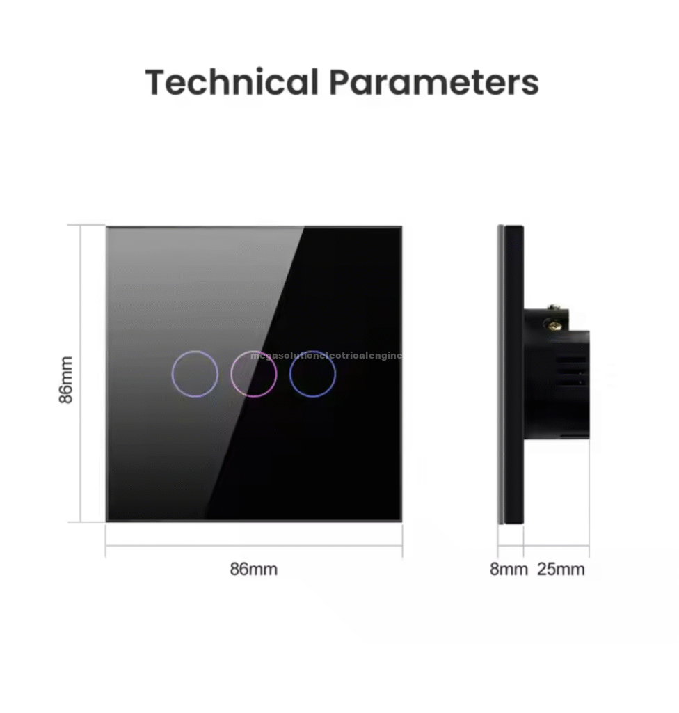 Smart Touch Wall Switches - Mega Solution Electrical Engineering Ltd
